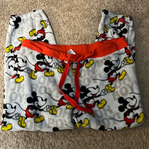 Disney | Pants & Jumpsuits | Disney Mickey Plush Jogger Pajama Pants ...